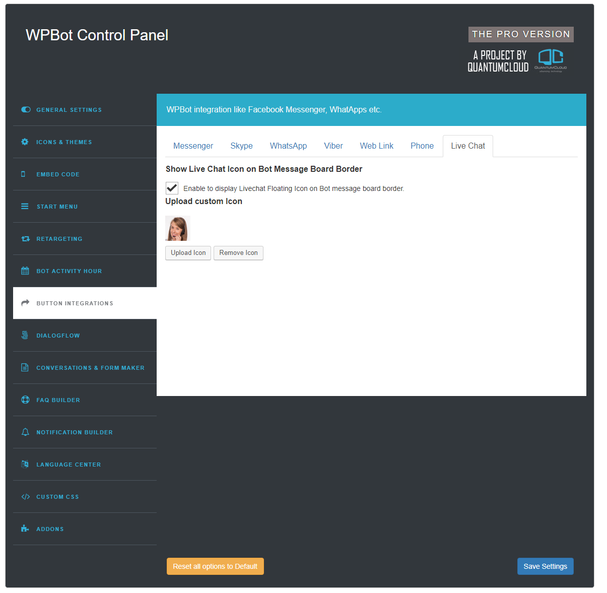 AI ChatBot for Automated Live Chat Support by quantumcloud | CodeCanyon